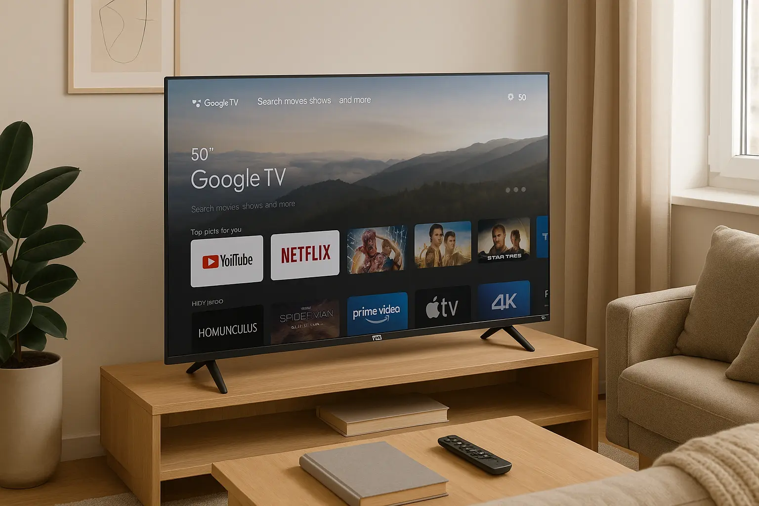TCL LED SMART TV 50” P755: 4K, Google TV e Dolby Atmos