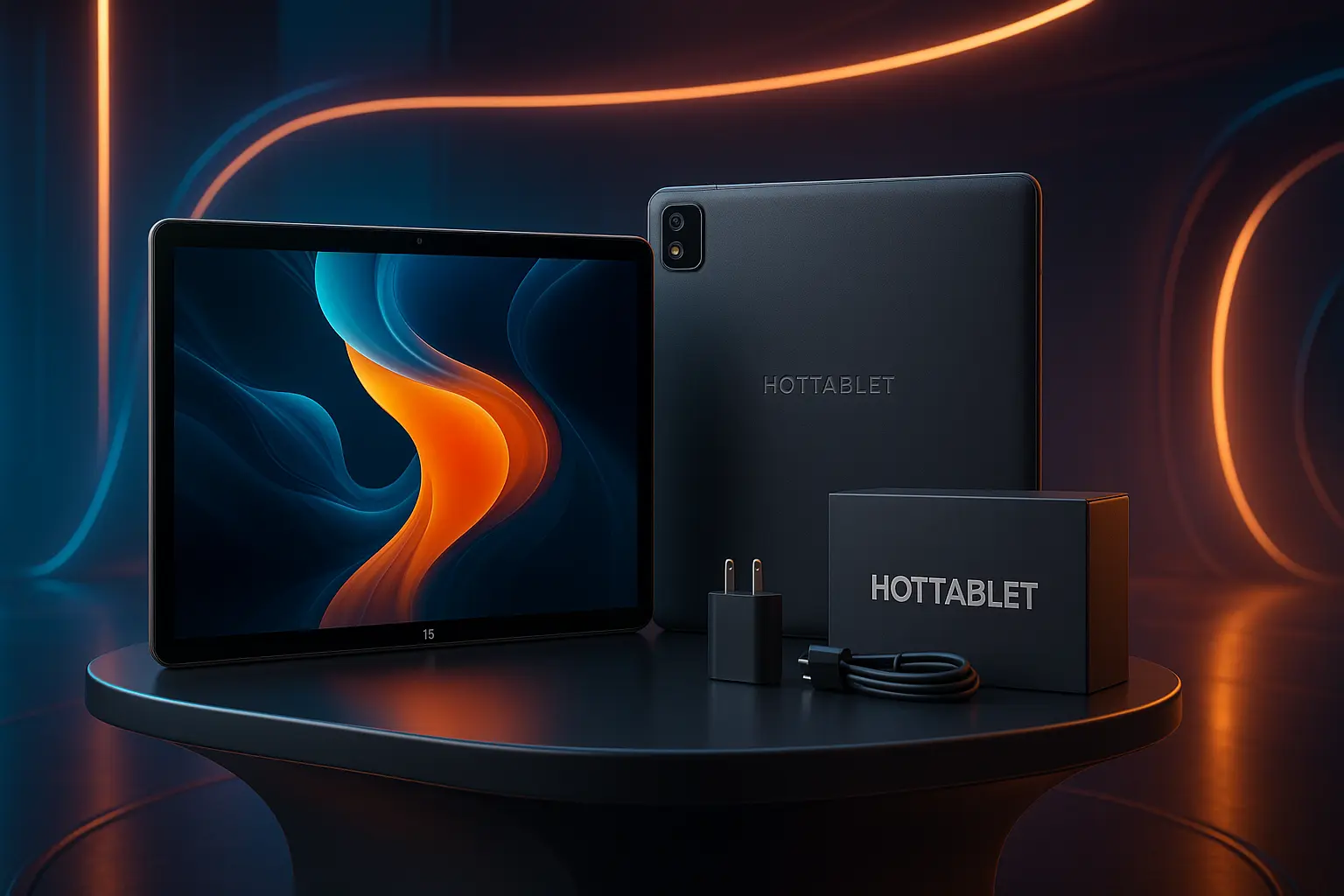 HOTTABLET Tablet Android 15: Kit Completo e Bateria Durável