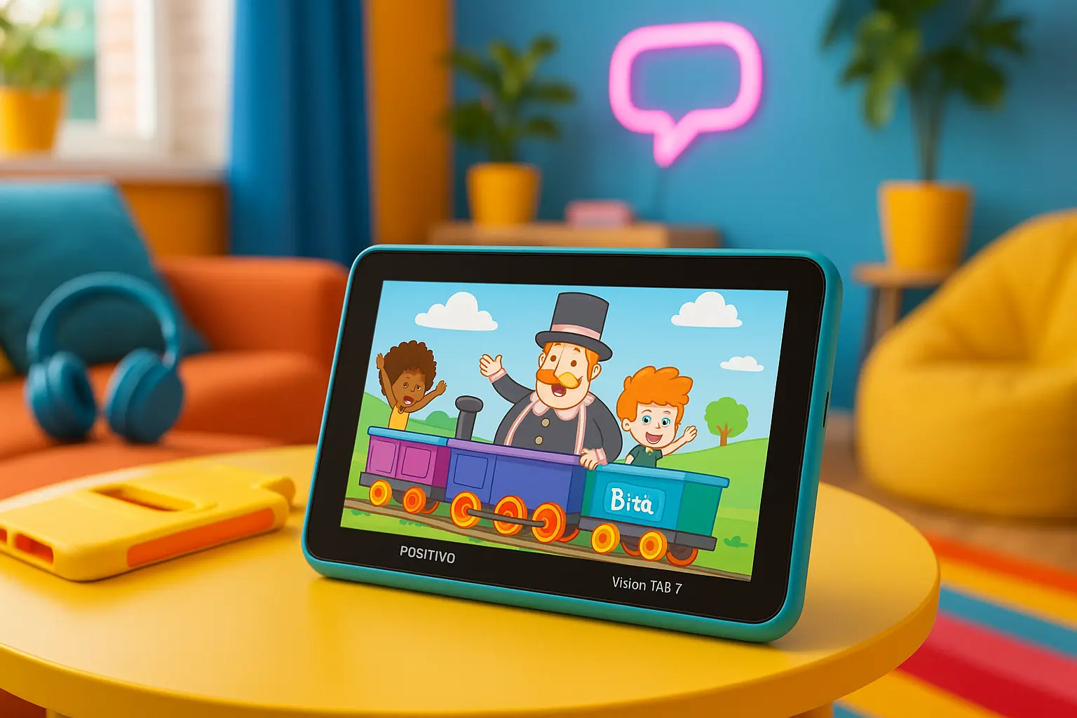 Tablet Positivo Vision TAB 7 Mundo Bita com Controle Parental