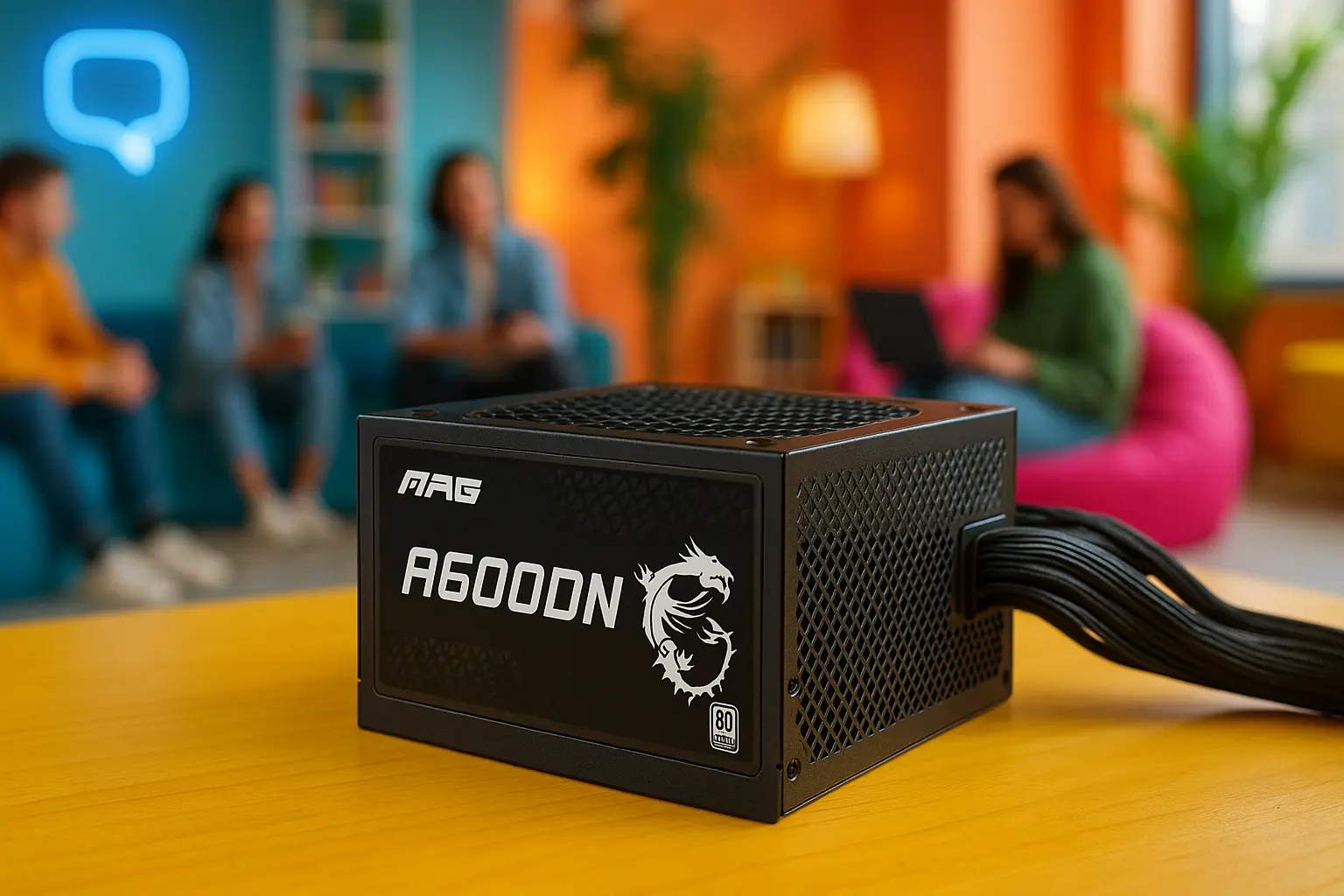 Fonte MSI MAG A600DN: Potência Estável e Eficiência 80 Plus